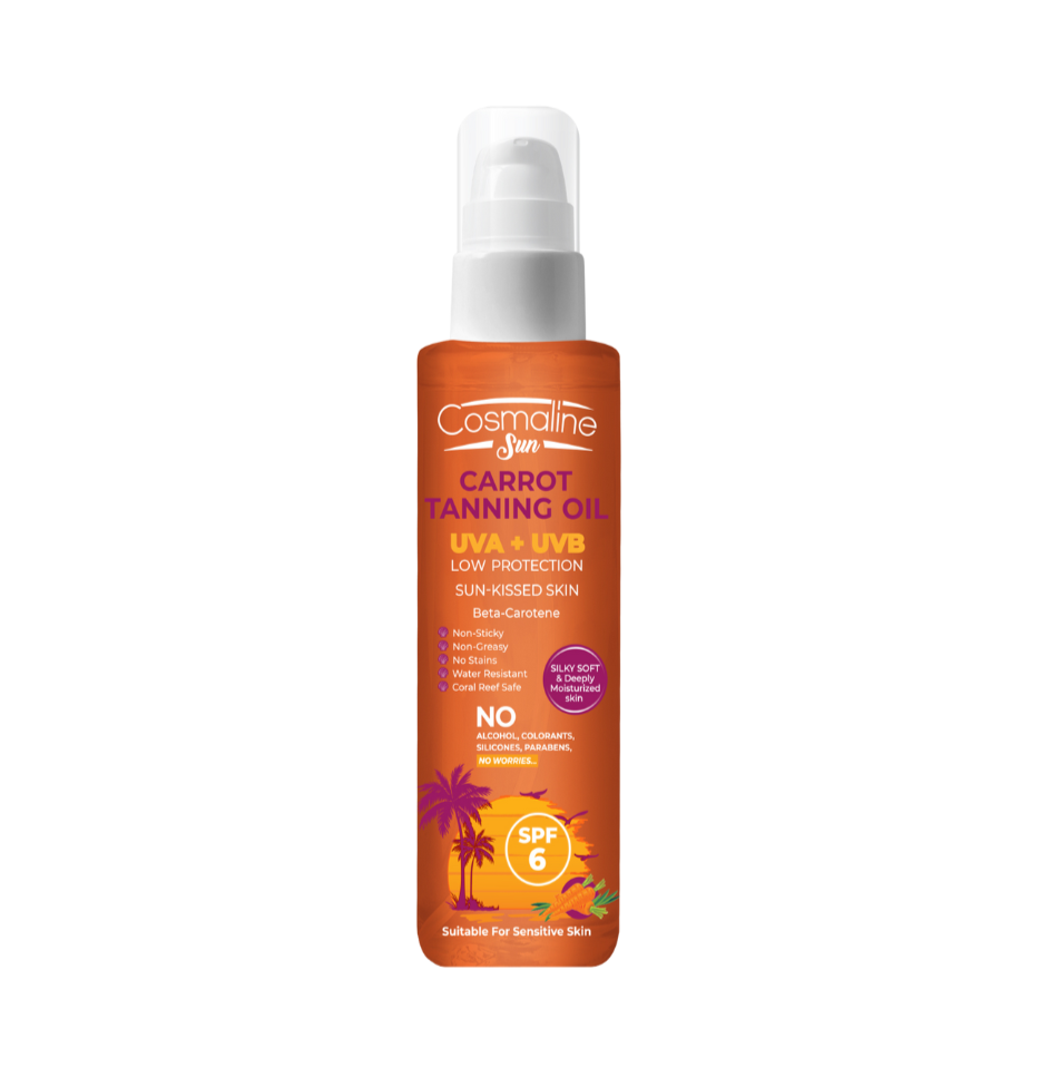Cosmaline Sun Carrot Tanning Oil SPF 6 190ml | Cosmaline