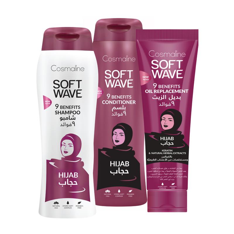 Soft Wave Hijab Set Shampoo Conditioner Oil Replacement