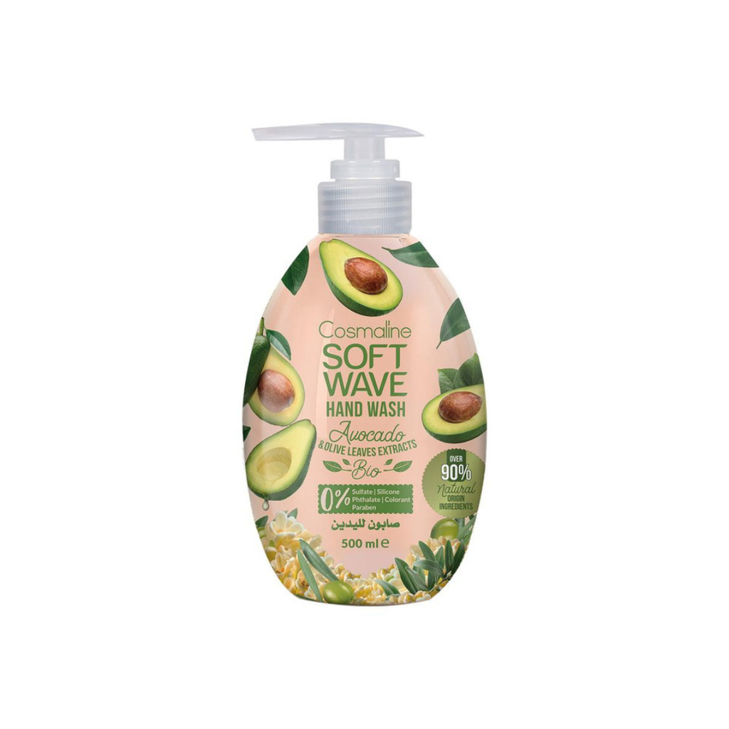 Soft Wave Hand Wash Avocado & Olive Leaves Extracts Bio 500Ml | Cosmaline